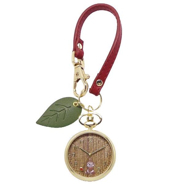 ムーミングッズ 時計 ストラップ ハングウォッチ MOM018 ウッド文字盤 懐中時計 おしゃれ バッグチャーム 携帯時計 メンズ レディース キッズ 便利 バック取手 ベルト通し ベルトループ バックループ ムーミン ミイ スナフキン☆誕...