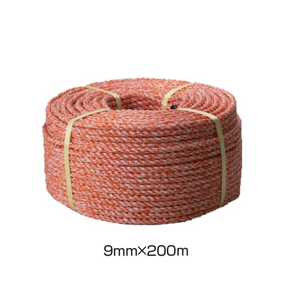 ■サイズ　：9mm×200ｍ巻■カラー　：オレンジ■メーカー：名古屋製鋼■返品　　：不可
