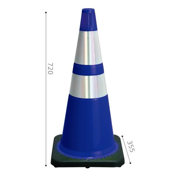 ■仕様■色：青色・３Mプリズム高輝度反射シート付き外形サイズ：高さ720mmベースサイズ：高さ45×幅355×奥行355mm重量：約3.5kg材質：PVC製型番：RG70032（RS70032後継品）国交省推奨 NETIS登録商品（KT-2...