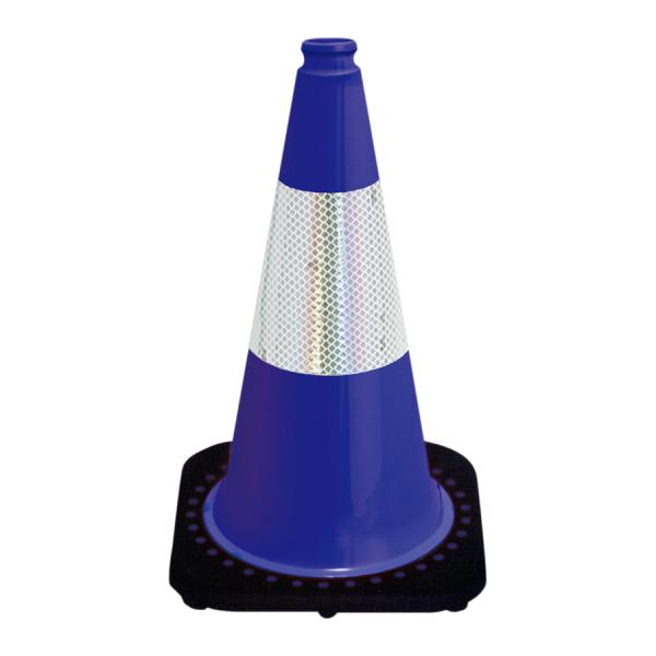 ■仕様■色：青色・３Mプリズム高輝度反射シート付き外形サイズ：高さ450mmベースサイズ：高さ30×幅260×奥行260mm重量：約1.5kg材質：PVC製型番：RS45015＜Point＞ハイブリッドな機能を備えたコーン高い視認性と柔軟性...