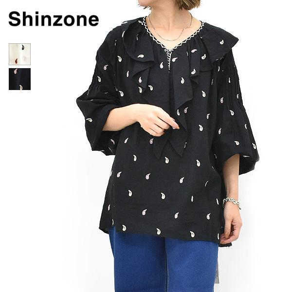 軽やかで程よい透け感のあるコットンジョーゼット生地を使用し、オリジナルのペイズリー柄を刺繍しました。襟ぐり、前中心のスリットにハンドステッチの刺繍を施すことでクラフト感をプラス。ギャザーをふんだんに入れたボリュームのある袖や、襟ぐりに付けた...