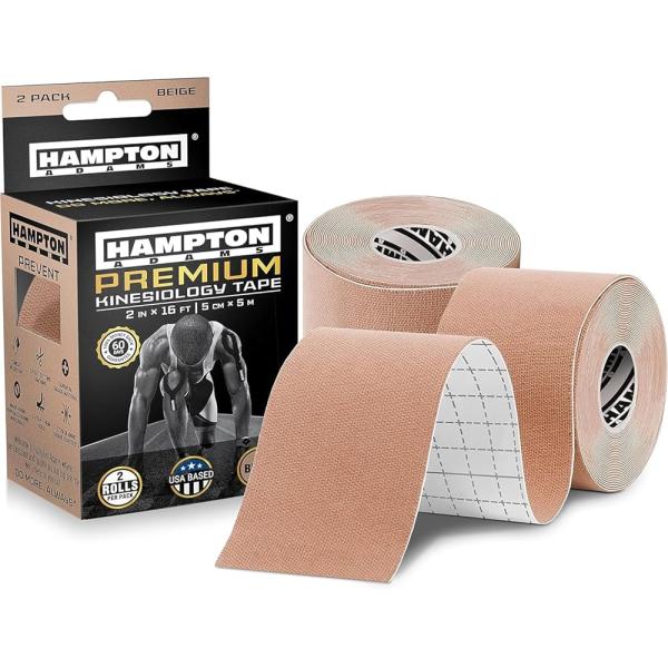 「商品情報」「主な仕様」全てのアスリートのためのキネシオロジーテープ（5cm x 4.8m／2巻入／ベージュ）正規品クロスフィット、ランニング、BJJ、ウエイトトレーニングなどの高負荷スポーツでケガをしやすい部位を守ります／筋肉・腱・靭帯の...