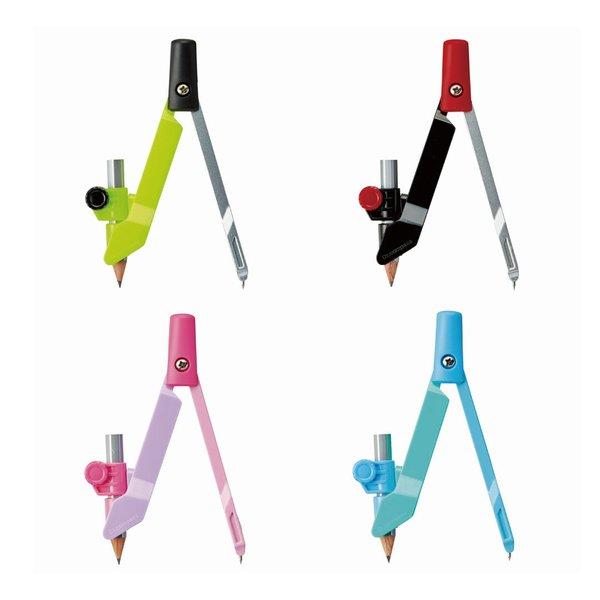 メーカー名/クツワ株式会社セット内容/コンパス本体、収納ケース商品サイズ/ 本体サイズ　W1.9cm × D1.6cm × H13.4cm重量（パッケージ）/29g材質/ （本体）亜鉛、ABS、PC　（ケース）PP