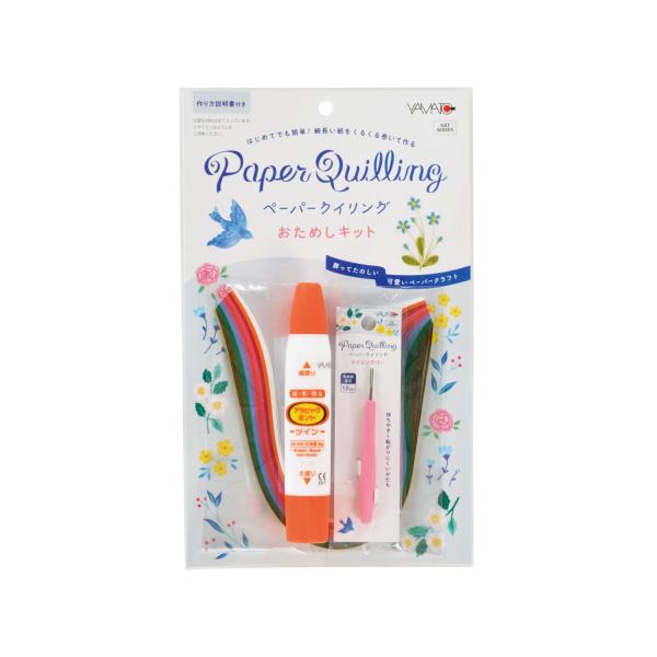 【ご注意】こちらの商品はメール便 でお送りすることはできません。宅配便での発送になります。販売元/ヤマト株式会社セット内容/ペーパークイリングバー　QB-1クイリングカラーペーパー3mm巾　QP-3Aアラビックボンドツイン　AB-36Bペー...