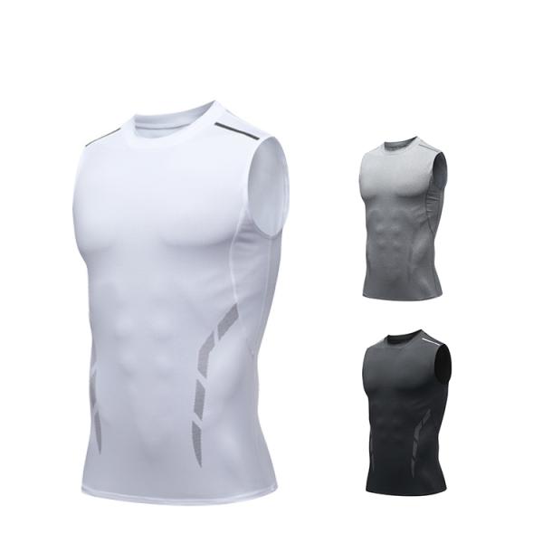 加圧シャツ メンズ 袖なしＴシャツ コンプレッションウェア トレーニング ランニングウエア 軽量 ストレッチ 吸汗速乾吸汗速乾性能に優れたスポーツウェアです~適度な引き締め効果により、さらにパフォーマンスを引き出してくれます。紫外線防止ウェ...