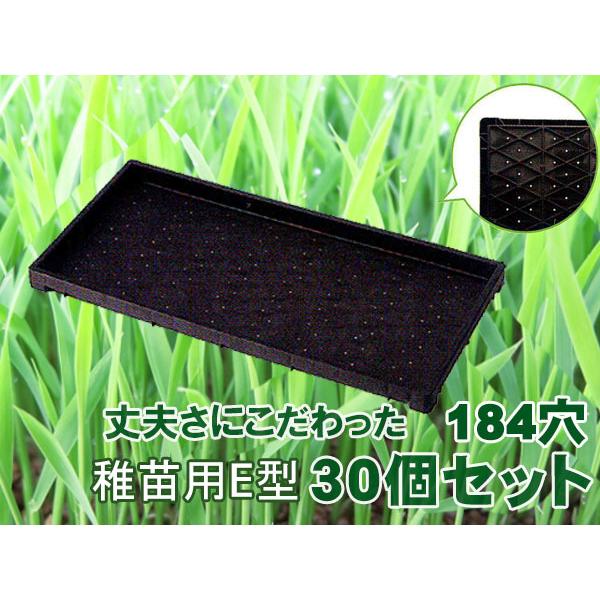 稚苗用 育苗箱 水稲用 184穴 60×30×3.7mm 30個セット 稚苗用E型 エコタイプ  送料無料 アイカ aika 企業納品のみ ※配送不可地域有　※時間指定不可　水稲用育苗箱 稚苗用E型 エコタイプ 184穴丈夫さにこだわった農...
