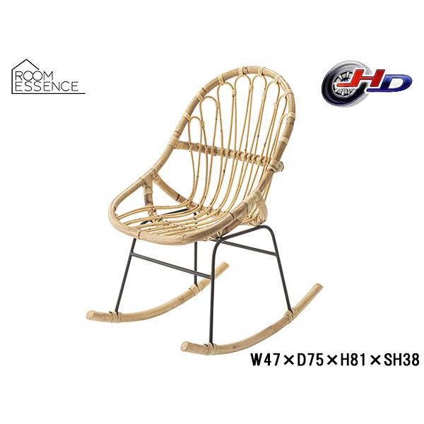 東谷　ロッキングチェア 　●日々の疲れを癒す、心地よい揺れと座り心地の良さが魅力のロッキングチェア。　品番　GUY-255　商品名　ロッキングチェア　サイズ(cm)　W47×D75×H81×SH38　カラー　アイボリー　材質　ラタン ラッカ...