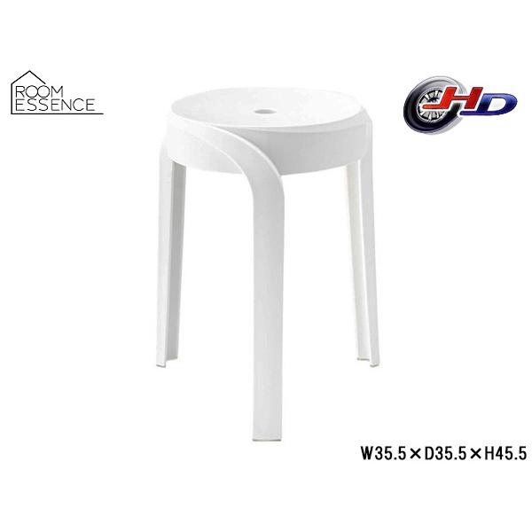 東谷 （あずまや） スツール ホワイトシンプルなデザインの中に個性が光るスツール。重ねて置けるので省スペース。メーカー：東谷 （ あずまや AZUMAYA ）品番：PC-860WH商品名：スツールカラー：ホワイトサイズ(cm)：W35.5×...