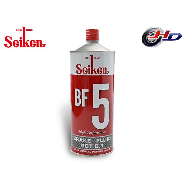 SEIKEN 純正BF5ブレーキ液　1LSeiken ブレーキ液は、厳しい品質管理と技術によってその品質を保証しています■商品詳細 　　名称　自動車用非鉱油系ブレーキ液品番　5100H用途・種類　自動車用ブレーキ装置及び　　　　　　クラッチ...