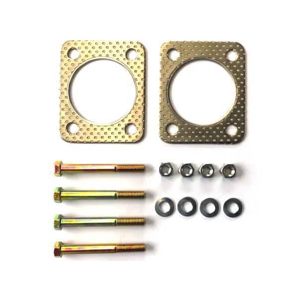 マフラー取付用のエキゾーストボルトガスケットのセットです。・エキゾーストの接合部分からの排気漏れを防ぐ、ボルトとガスケットのキットです。・ガスケットは消耗品です。エキゾーストパイプを外した時や交換時には合わせての交換をお勧めします。 ・純正...