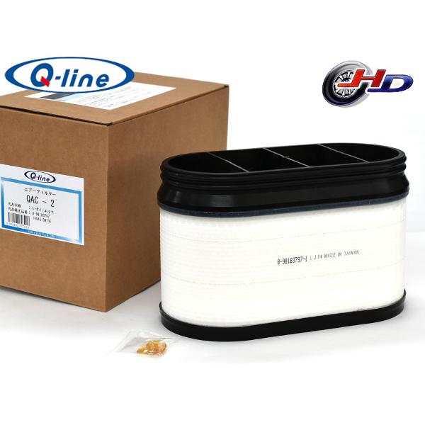 Q-line エアーエレメント QAC-2■エアーエレメントの役割エンジン内にゴミや砂などが入らないよう、空気をきれいにして、クリーンな空気をエンジンに供給しています。■定期交換しなかった場合エアーエレメントは走行距離を重ねるたびに不純物が...