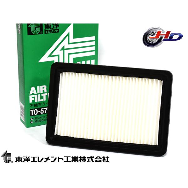 東洋エレメント エアーエレメント TO-5735F■エアーエレメントとは…エンジンに吸い込まれる空気をろ過するフィルターの働きをします。空気に含まれるゴミや粉塵を吸収するため、定期的な清掃や交換が必要です。汚れた状態で使い続けると、エンジン...
