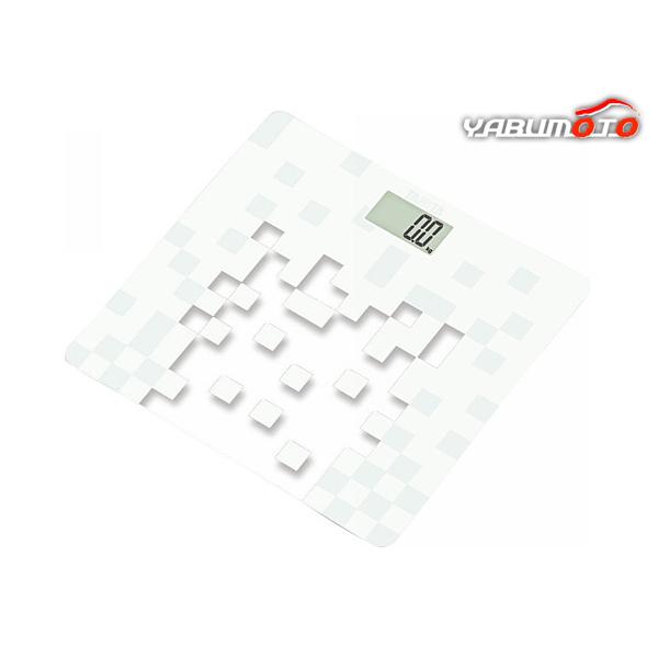 タニタデジタルヘルスメーター白■操作用ボタンをなくしたスタイリッシュなデザイン●本体を軽く叩くと電源がはいる（タップオン）使いやすい設計●薄さ22mmなので測定の際の乗り降りに負荷をかけません。●大型表示（文字高30mm） ■商品詳細●現品...