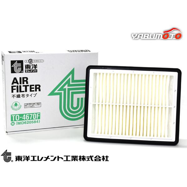 東洋エレメント エアーエレメント TO-4670F■エアーエレメントとは…エンジンに吸い込まれる空気をろ過するフィルターの働きをします。空気に含まれるゴミや粉塵を吸収するため、定期的な清掃や交換が必要です。汚れた状態で使い続けると、エンジン...