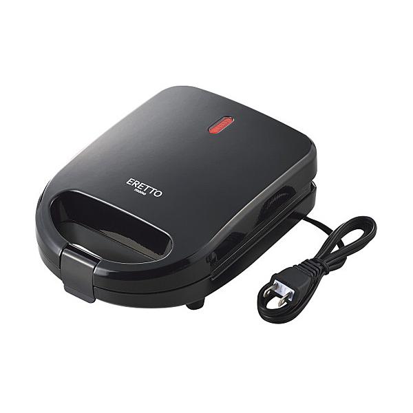 ホットサンドトースターS■食パンの耳まではさんで焼ける！耳を切る手間が不要です。耳までカリッとしっかり焼けるのでクラムとクラストの食感の違いを楽しめます。焼きたての、サックリとしたホットサンドをご家庭で作れます。 ■商品詳細●現品約22.5...