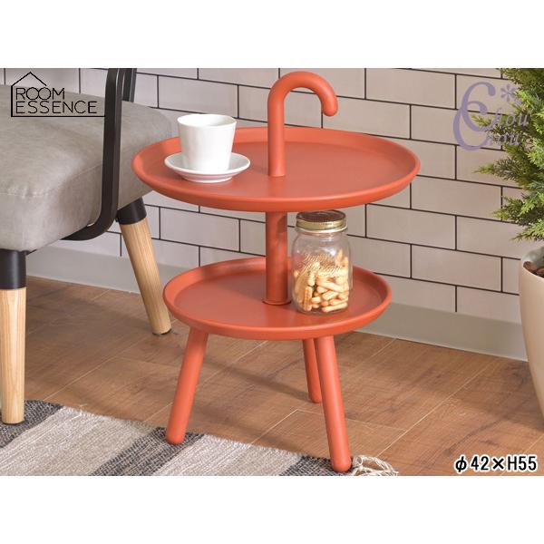 東谷 （あずまや） クッカ サイドテーブル オレンジかわいらしいフォルムが魅力的なサイドテーブル。フィンランド語で「お花」という意味のKukka(クッカ)。まるでお花のようなデザインがお部屋のワンポイントとなります。メーカー：東谷 （ あず...