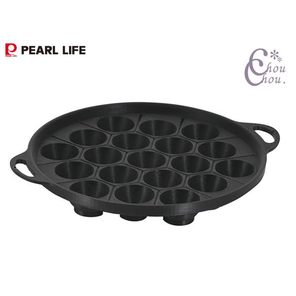 バーニスタ 鉄鋳物製 IH対応 たこ焼き プレート 19穴 HC-942オール熱源対応IH対応で保温性が高く冷めにくい鉄鋳物製生地を多めに入れてもこぼれにくいフチ高形状同じ大きさに作れる串ガイド付 製品サイズ:(約)幅29×奥行24×高さ3...