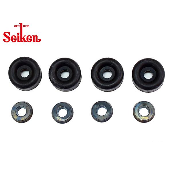Seiken セイケン カップキットホイールシリンダーのオーバーホールキットです。●ゴムカップは摺動によって消耗劣化したり、スラッジによって傷みます。●摩耗すると十分に液圧が保持できず、ノーブレーキになる恐れが あります。定期交換をお勧めし...