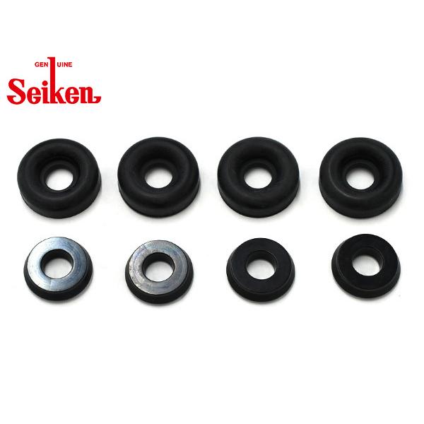 Seiken セイケン カップキットホイールシリンダーのオーバーホールキットです。●ゴムカップは摺動によって消耗劣化したり、スラッジによって傷みます。●摩耗すると十分に液圧が保持できず、ノーブレーキになる恐れが あります。定期交換をお勧めし...