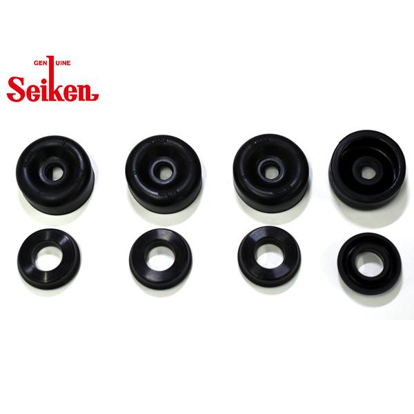 Seiken セイケン カップキットホイールシリンダーのオーバーホールキットです。●ゴムカップは摺動によって消耗劣化したり、スラッジによって傷みます。●摩耗すると十分に液圧が保持できず、ノーブレーキになる恐れが あります。定期交換をお勧めし...