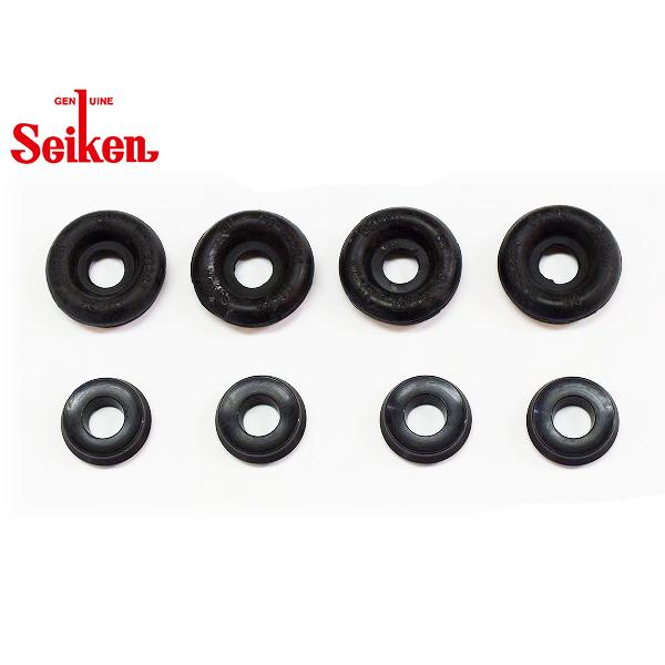 Seiken セイケン カップキットホイールシリンダーのオーバーホールキットです。●ゴムカップは摺動によって消耗劣化したり、スラッジによって傷みます。●摩耗すると十分に液圧が保持できず、ノーブレーキになる恐れが あります。定期交換をお勧めし...