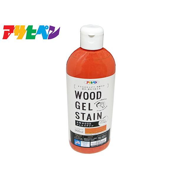 アサヒペン 水性WOODジェルステイン キャロットオレンジ 300ml 「すり込み仕上げで色鮮やか」【特長】●布ですり込むように仕上げるジェルタイプの塗料です。●塗りやすく、塗りムラになりにくいのできれいな仕上がりになります。●木目を生かし...