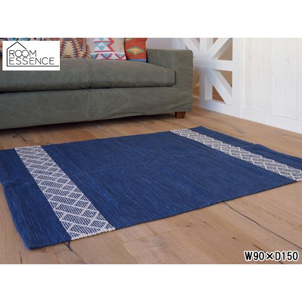東谷 （あずまや） ラグ ブルーシンプルでどんなお部屋にも馴染みやすいコットンラグ。メーカー：東谷 （ あずまや AZUMAYA ）品番：TTR-156BL商品名：ラグカラー：ブルーサイズ(cm)：W90×D150本体素材：コットン原産国：...