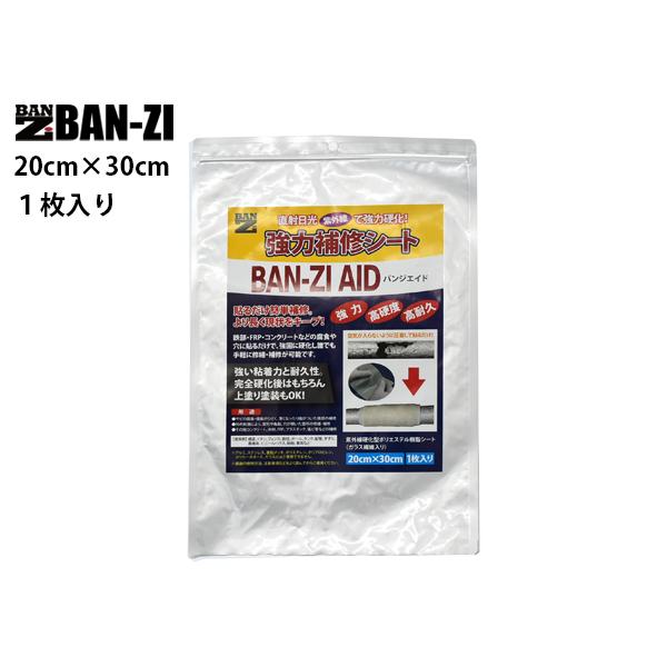 貼るだけで復元！太陽光（紫外線）で硬化できる補修シートです。BAN-ZI AIDはサビの侵食によって腐食してしまった鉄部などに貼るだけで、手軽に修繕できる紫外線硬化型シートです。サビキラーPRO・サビキラーPRO RSと共に使用することで、...