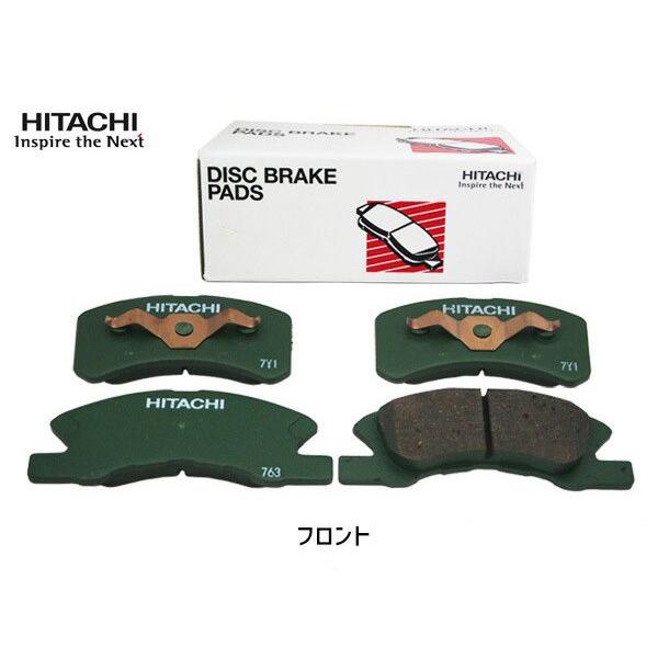 ■日立 ブレーキパッド HD001メーカー：三菱車種：eK スポーツ型式：H82W年式：H18.8〜H25.4純正品番：4605B005備考：使用箇所　フロントターボ付R、RSターボ無X、XS※保証は通常、初期不良のみの対応となります。本製...
