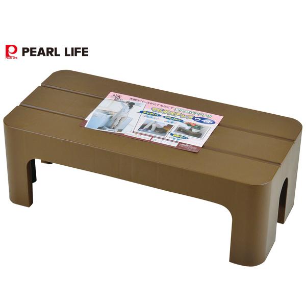 マルチステップワイド ブラウン H-5518●天面スペースが広く、安定感バツグン!●キッチンでは手の届かなかった上の戸棚も出し入れ楽々●安定して鉢植えが置けるフラワースタンドとしてもOK●玄関では靴の脱ぎ履き時の腰掛にサイズ(約):幅590...