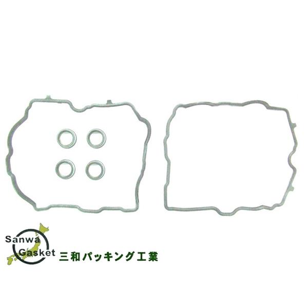 ●タペットカバーパッキンメーカー：三和パッキング工業品番：VC323S【セット内容】バルブカバーガスケット(L) VC323L 13272-AA170 ×1バルブカバーガスケット(R) VC323R 13270-AA240 ×1スパークプラ...