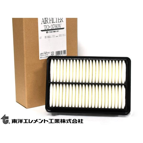 東洋エレメント エアーエレメント TO-3760V■エアーエレメントとは…エンジンに吸い込まれる空気をろ過するフィルターの働きをします。空気に含まれるゴミや粉塵を吸収するため、定期的な清掃や交換が必要です。汚れた状態で使い続けると、エンジン...