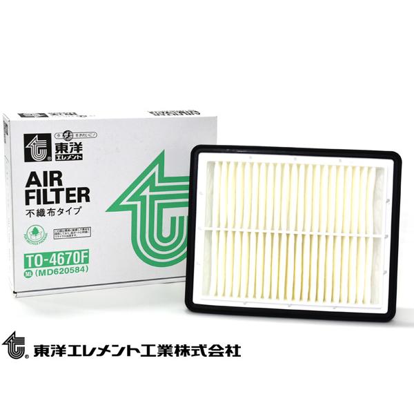 東洋エレメント エアーエレメント TO-4670F■エアーエレメントとは…エンジンに吸い込まれる空気をろ過するフィルターの働きをします。空気に含まれるゴミや粉塵を吸収するため、定期的な清掃や交換が必要です。汚れた状態で使い続けると、エンジン...
