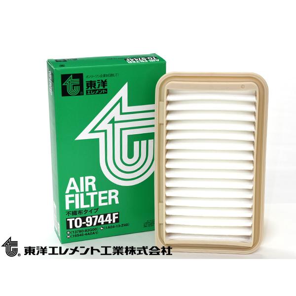 東洋エレメント エアーエレメント TO-9744F■エアーエレメントとは…エンジンに吸い込まれる空気をろ過するフィルターの働きをします。空気に含まれるゴミや粉塵を吸収するため、定期的な清掃や交換が必要です。汚れた状態で使い続けると、エンジン...