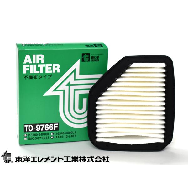 東洋エレメント エアーエレメント TO-9766F■エアーエレメントとは…エンジンに吸い込まれる空気をろ過するフィルターの働きをします。空気に含まれるゴミや粉塵を吸収するため、定期的な清掃や交換が必要です。汚れた状態で使い続けると、エンジン...