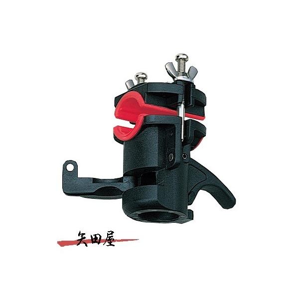 ・サポートはリールが竿受部に当たらない位置にサポートネジで固定して下さい。・必ず脱着レバーが手前側になるようにセットして下さい。反対に取付けると竿が脱落します。・サポートネジは左右均等に締め付けて下さい。　片方だけ強く締め付けるとプラスチッ...