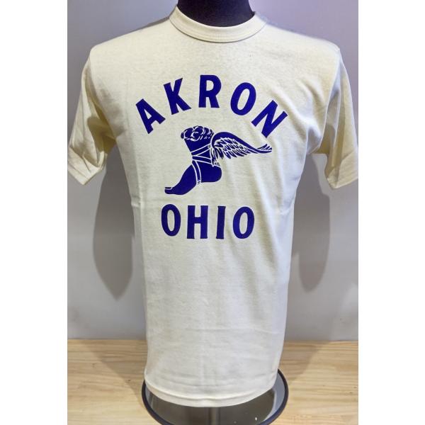 FREEWHEELERS &amp; CO.-HOME of U.S. SERIES "AKRON" #2125008・FLOCK PRINT・40s POWER WEAR PRINTED LABEL・Vintage Style Mediu...