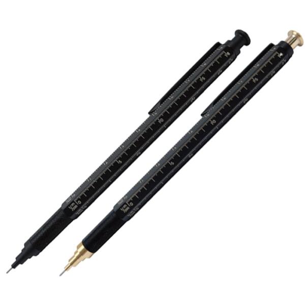 Draf-tech ドラフテックシャープペンシル0.5mm ブラックorブラス スケール付きmeister by point MP-DTSP-BK/MP-DTSP-BR【４月発送予定】