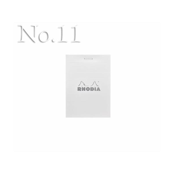 【５冊セット】ブロック ロディア ホワイト No.11 知的でスタイリッシュなメモ帳  BLOC RHODIA WHITE No.11 【RCP】cf11201【５冊セット】
