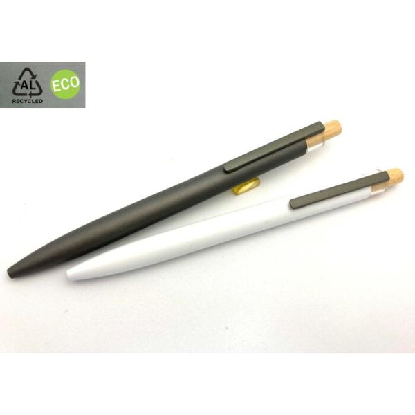 BENJA アルミと竹のシンプルボールペン　Recycled Aluminum PenMade in Spainリサイクルアルミと竹を組み合わせ環境に配慮したシンプルデザインのイケてるぺンです