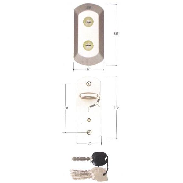 【発売日：2014年02月17日】ＹＫＫａｐ.Ｎｅｗデュガード.ラフィール用.ＭＩＷＡ.ＵＲ.交換シリンダー.ＭＣＹ−４８２