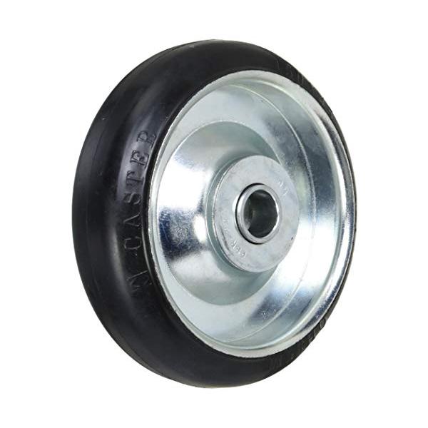 原産国:日本●ベアリング入のゴム車輪です。●許容荷重(kgf):200●車輪径D(mm):150●車輪幅(mm):45●ボス幅B(mm):53●穴径d(mm):20●許容荷重(N):2000●質量(kg):1.02●許容荷重(daN):19...