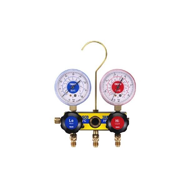 圧力計:-0.1~3.4MPa(TA140)連成計:-0.1~3.4MPa(TA141A-1)適用:冷暖兼用マニホールド本体高耐圧ニードルパッキンゲージ取付ネジ:1/8NPT接続ポート:1/4フレアサイトグラス付(TA120T-11)圧力計...