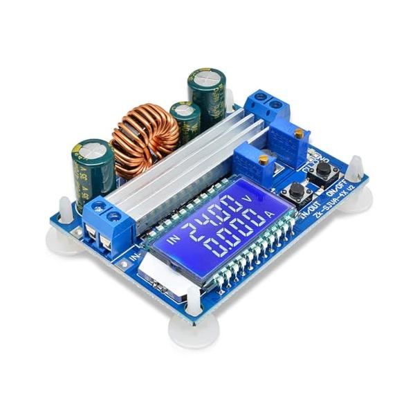 【商品概要】入力および出力電圧、電圧レギュレータモジュールはLCDデジタルディスプレイで設計され、出力電流出力電力、入力逆保護、逆接続は燃えません。電圧表示分解能は0.05V、電流表示分解能は0.005Aです。【特別な注意：ボタンを短く押す...