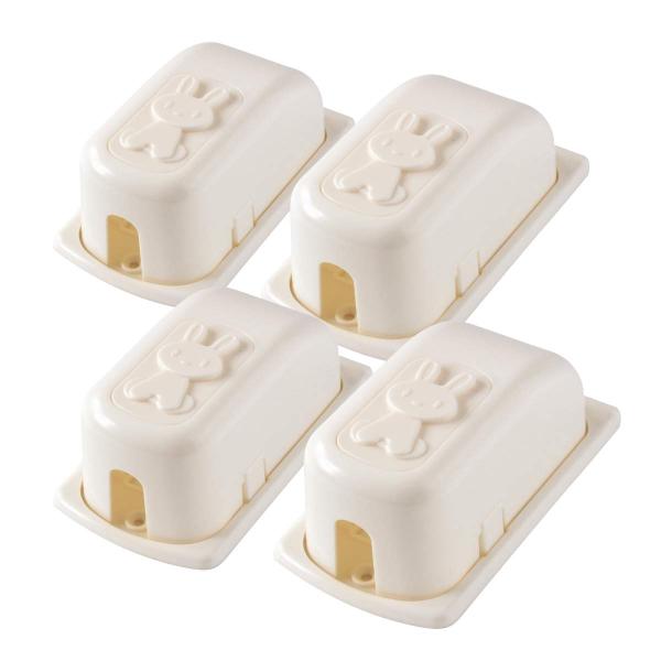 【商品概要】サイズ：約12.5×7×6.5cmネジが見えているコンセントは粘着テープで、ネジが見えていないコンセントは付属のネジで取り付けてください。赤ちゃんには開けにくい構造で、いたずら、事故、ケガを防止し危険から守ります。ホコリや湿気の...