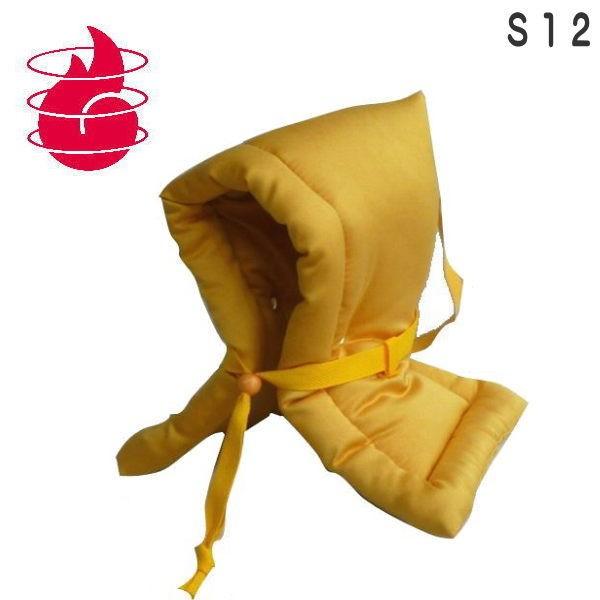 (財)日本防炎協会認定品Sサイズ（幼児用・園児用 子ども用）防災頭巾 S12サイズ約24×38×7cm 表地:アクリル系(カネカロン)100%　難燃糸使用 裏地:アクリル系(カネカロン)100%　難燃糸使用 中綿:難燃ポリエステル70%　ポ...