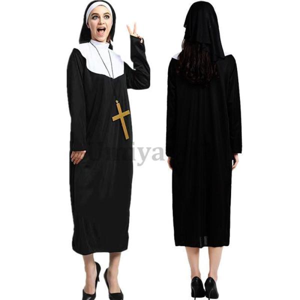商品情報大人用 女性用 コスプレ コスチューム 修道女 衣装 ガールズ 今が、グッズのドクロマスクが新ユニークなデザインでシュール&amp;amp;amp;ホラーな雰囲気を作り出します顔のパーツを隠すだけで、違う自分に変身いよいよ来るのに必...