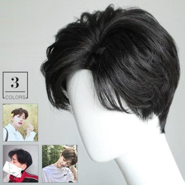 【品名】：メンズウィッグ【カラー 】：全3色【頭周り】：52-58CM【素材】：耐熱性ファイバー【産地】：中国*アジャスターでサイズを調整できます。ウィッグ ロング ショート　フルウィッグ 部分ウィッグ　つけ毛　グラデーション ウイッグ カ...