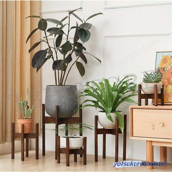 フラワースタンド プランタースタンド 鉢台 おしゃれ フラワーポット 観葉植物 室内 インテリア 円形 北欧 ナチュラル プランター 花台 木製【製品仕様】【素材】：原木 、ケヤキ   カラー：ナチュラル、 ブラウン【サイズ】：18*20C...