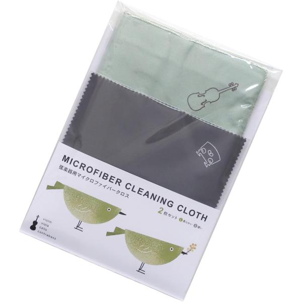 この2枚はサイズと色が異なるため、楽器本体用と松脂用を使い分けやすくなっております。バイオリン用、ビオラ用、チェロ用、コントラバス用のクロスとして最適のセットです。